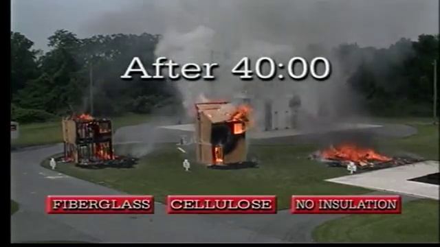 Пожаробезопасность утеплителей. Сравнение эковаты и минваты.