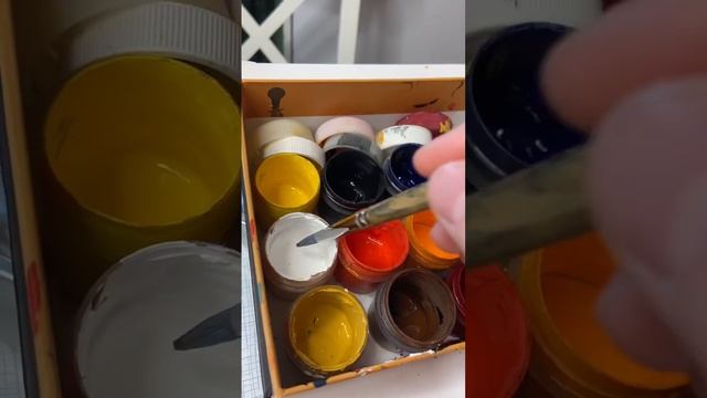 Расписываю деревянную махрищскую игрушку #махрищскаяигрушка