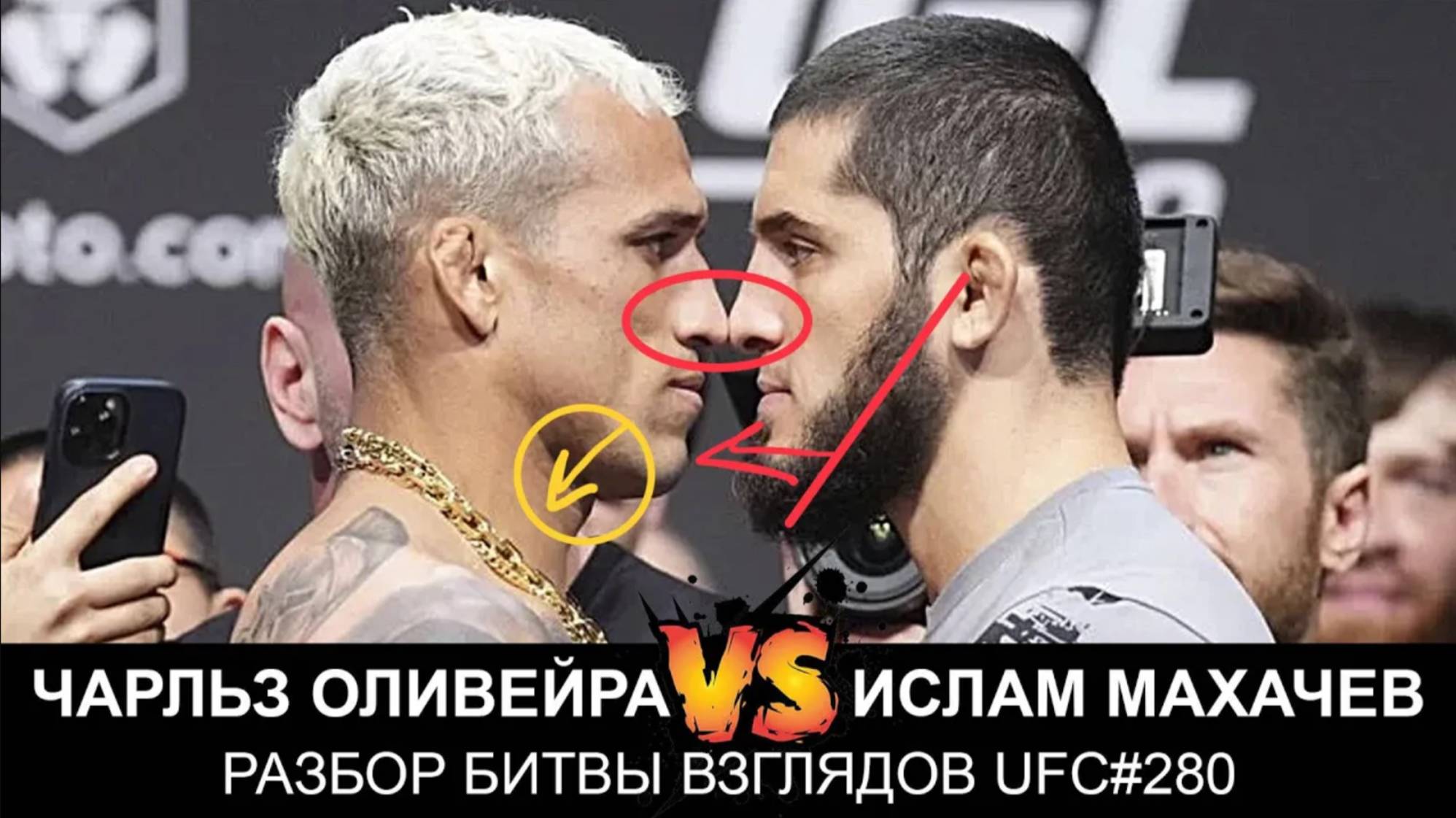UFC#280 Ислам Махачев VS Чарльз Оливейра. Разбор битвы взглядов