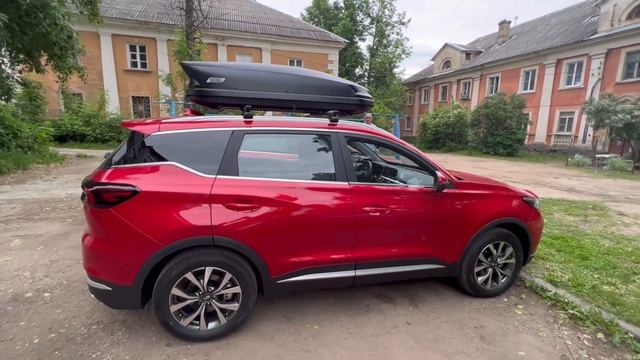 Chery Tiggo 7 Pro и багажная система на крышу, автобокс, багажник на рейлинги Тверь