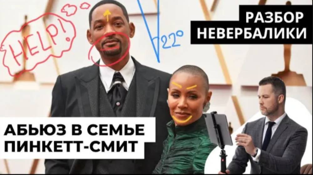Реакция Уилла Смита на абьюз от Джады Пинкетт. Разбор языка тела в семейном конфликте.