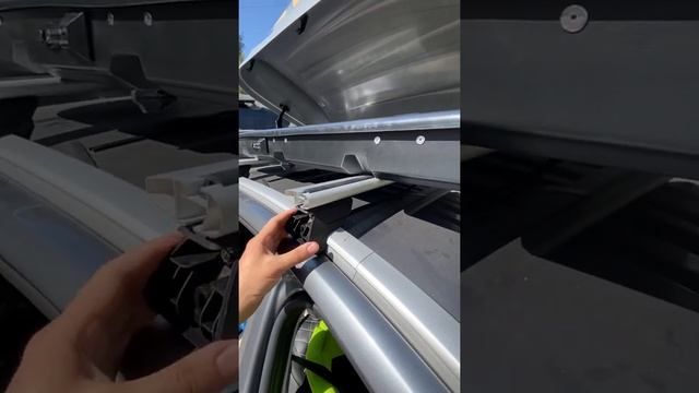 LADA Vesta (Лада Вэста) универсал - установка багажника и автобокса на интегрированные рейлинги.