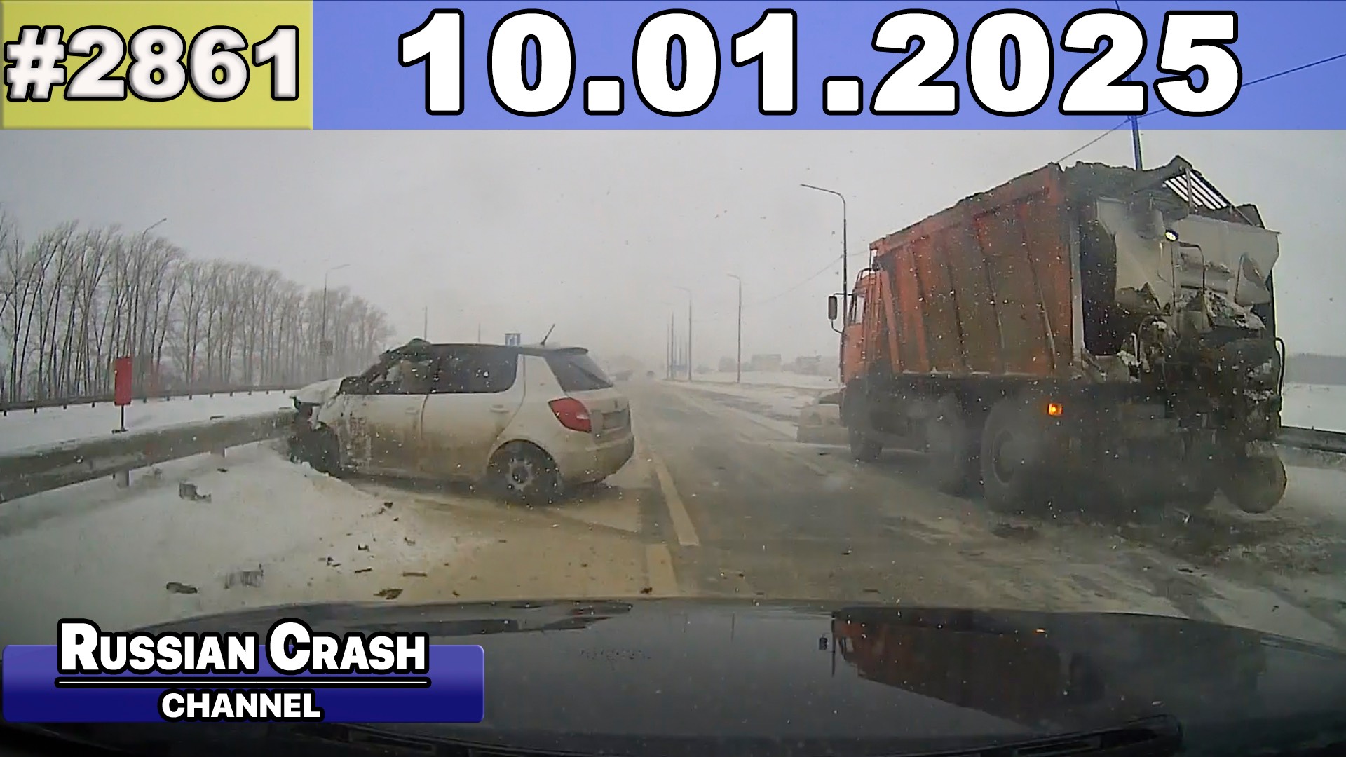 ДТП. Подборка на видеорегистратор за 10.01.2025 Январь 2025