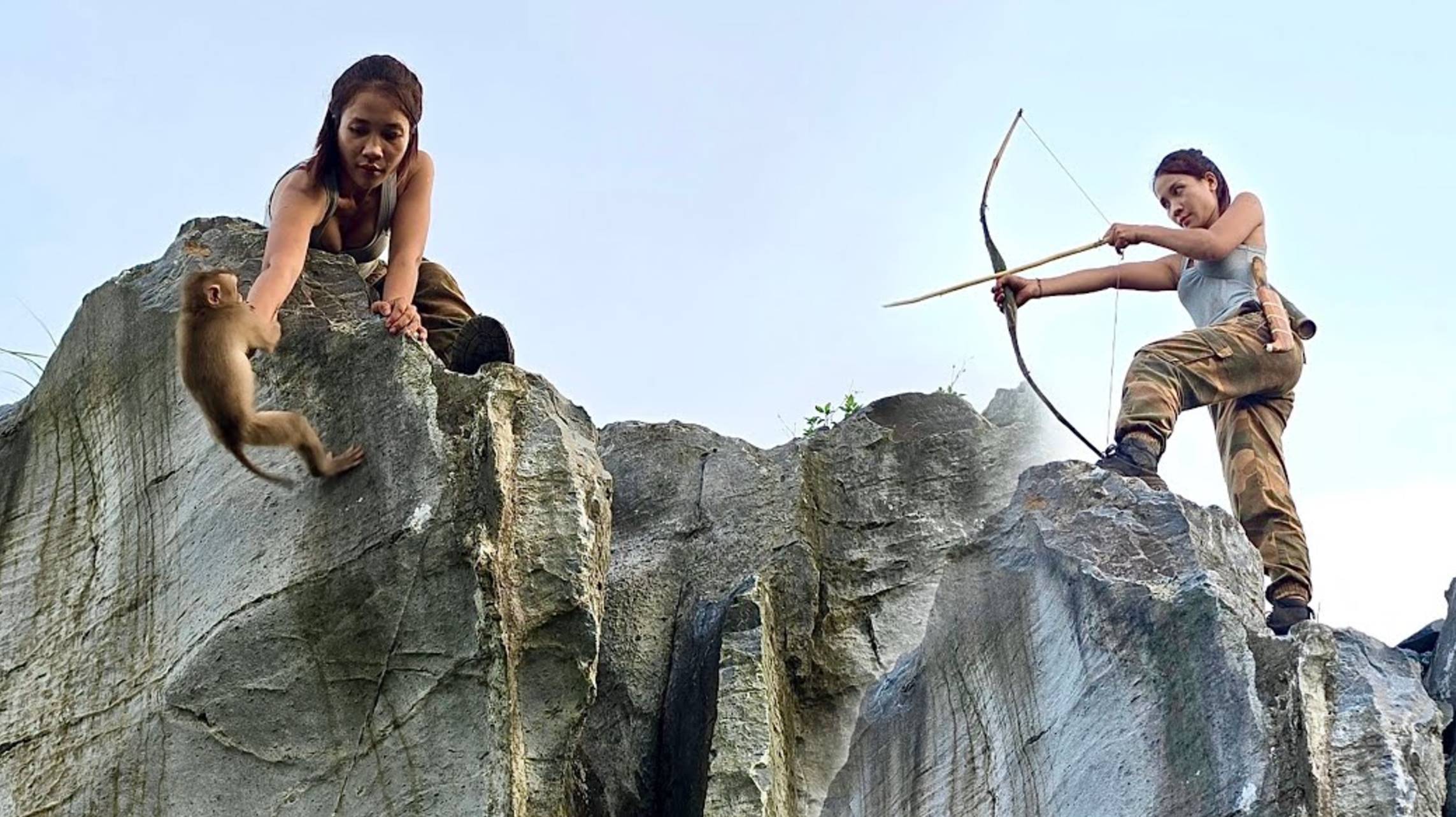 АЗИАТКА-ВОИН. ОХОТА С ЛУКОМ. СПАСЕНИЕ ИЗ ПЛЕНА...