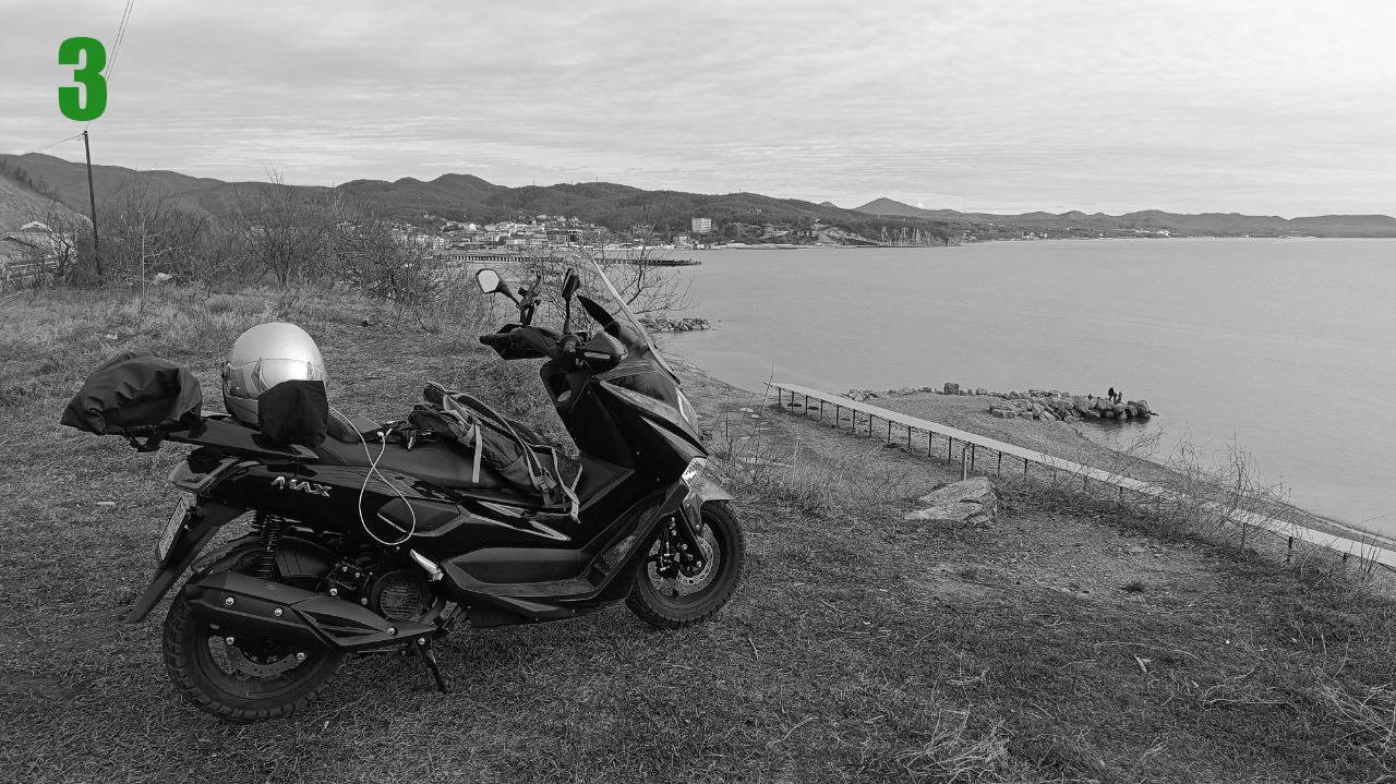 Новороссийск - Сочи. На мопеде.