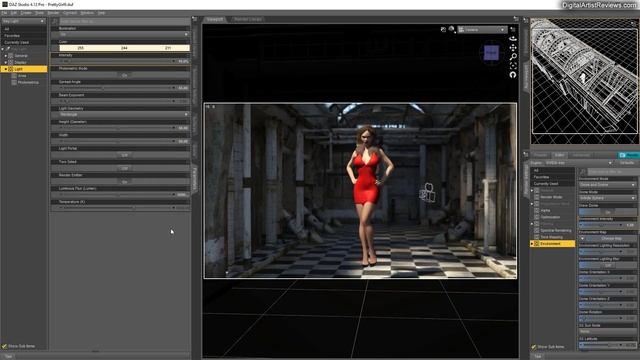 Daz 3D: HDR Rendering In DS Iray_Video4