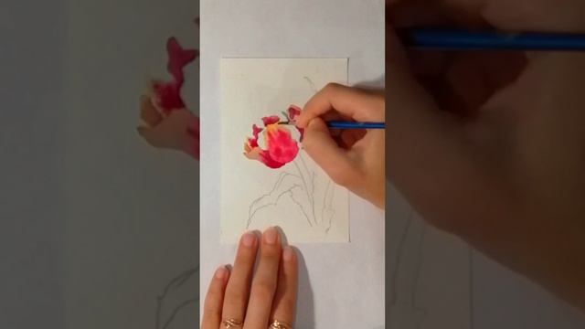 Открытка акварелью своими руками