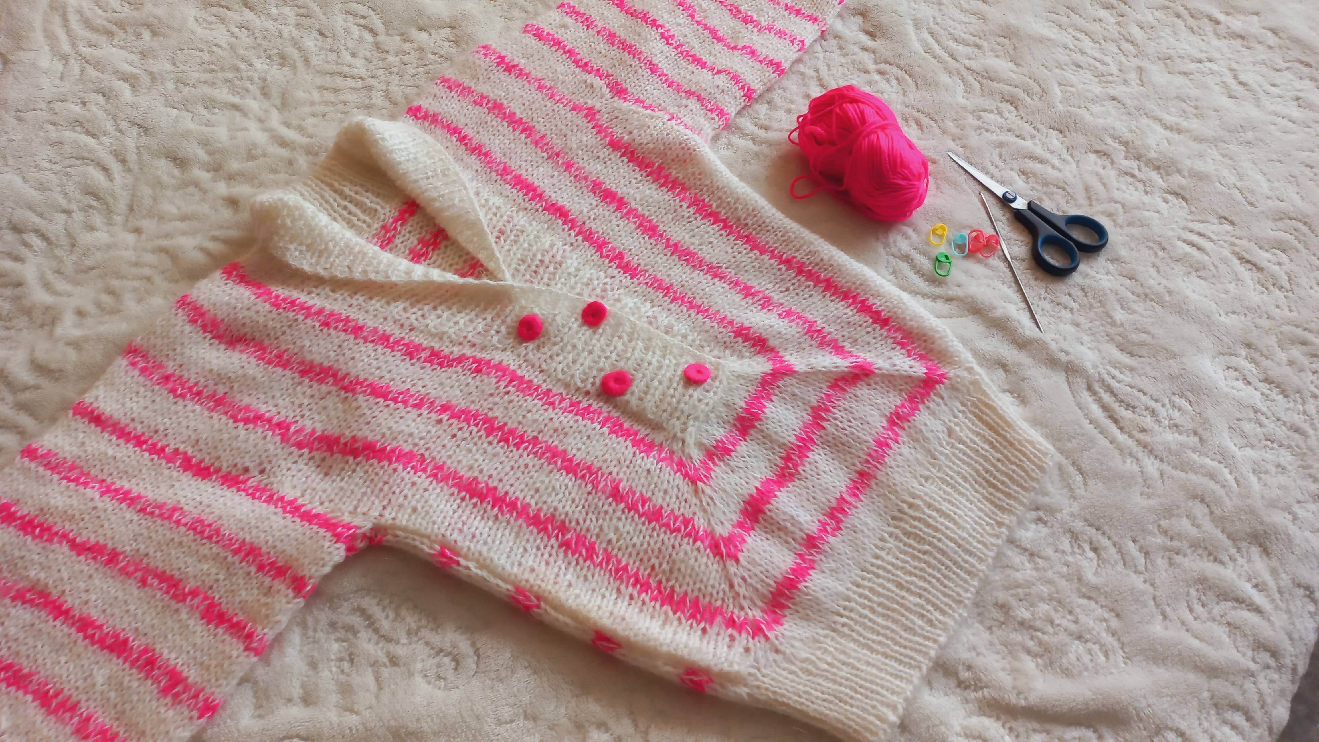 Мастер-класс "Мальвина", кофточка для девочки рост 128см