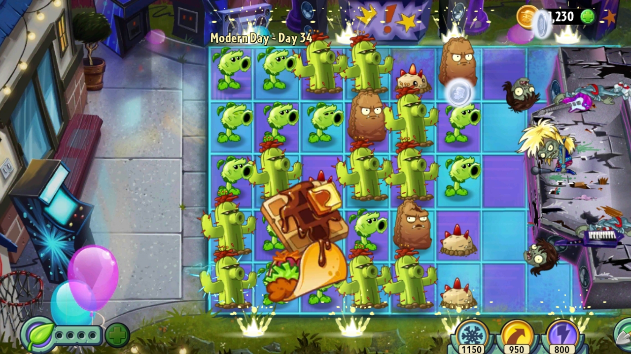 День 34 Современный День (Modern Day) —  Plants vs. Zombies 2