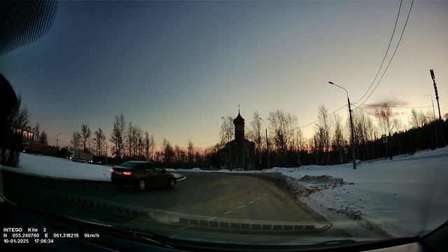 Intego KITE2 сумерки, слякоть. Съемка основной камерой