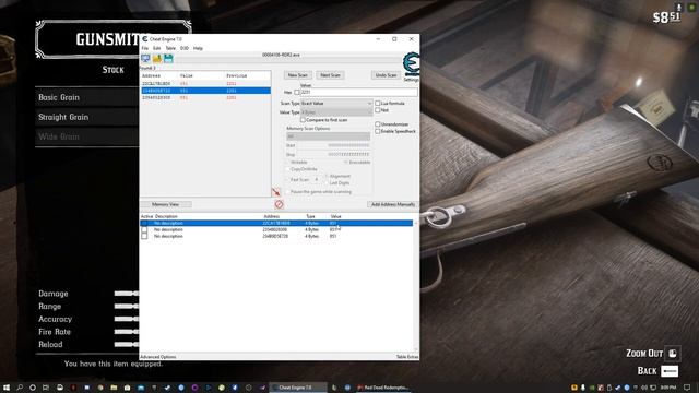 RDR2 накрутить бабосы
