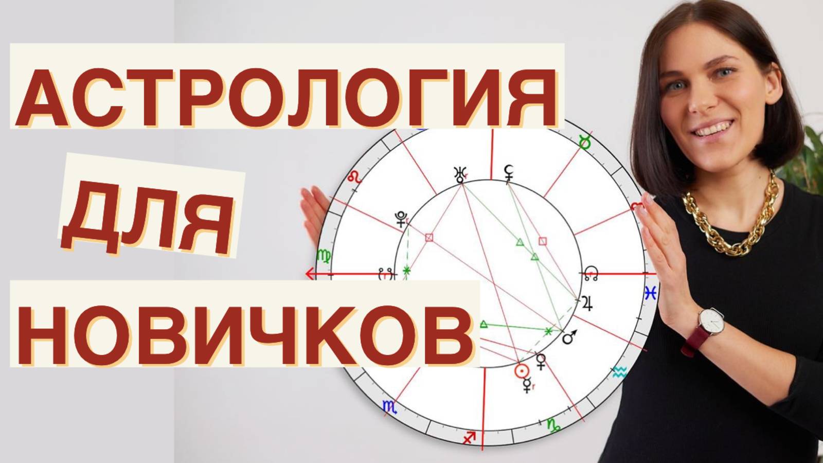 Обучение астрологии для новичков // Азбука натальной карты. УРОК 1