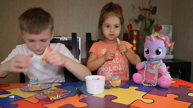 Украшаем кексы Мини кексы удачная рыбалка Mini cupcakes successful fishing