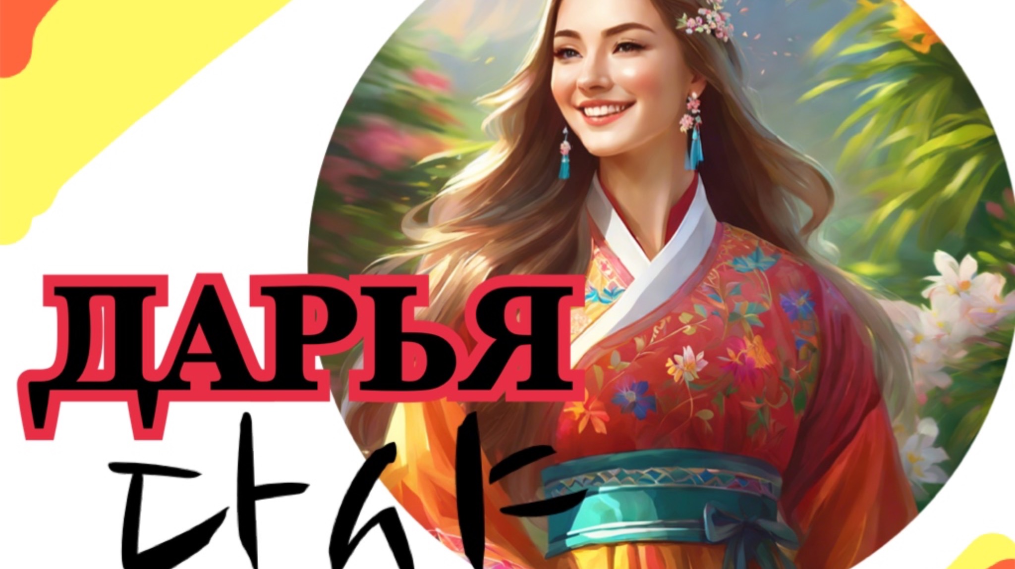 Пишем Дарья, Даша на корейском языке