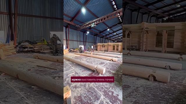 Дом из бревна ручной рубки по индивидуальному проекту.