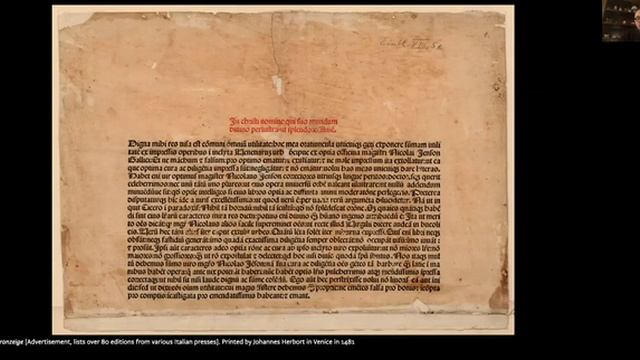 Nicolas Jenson and the establishment of roman type in 15th-century Venice with Riccardo Olocco