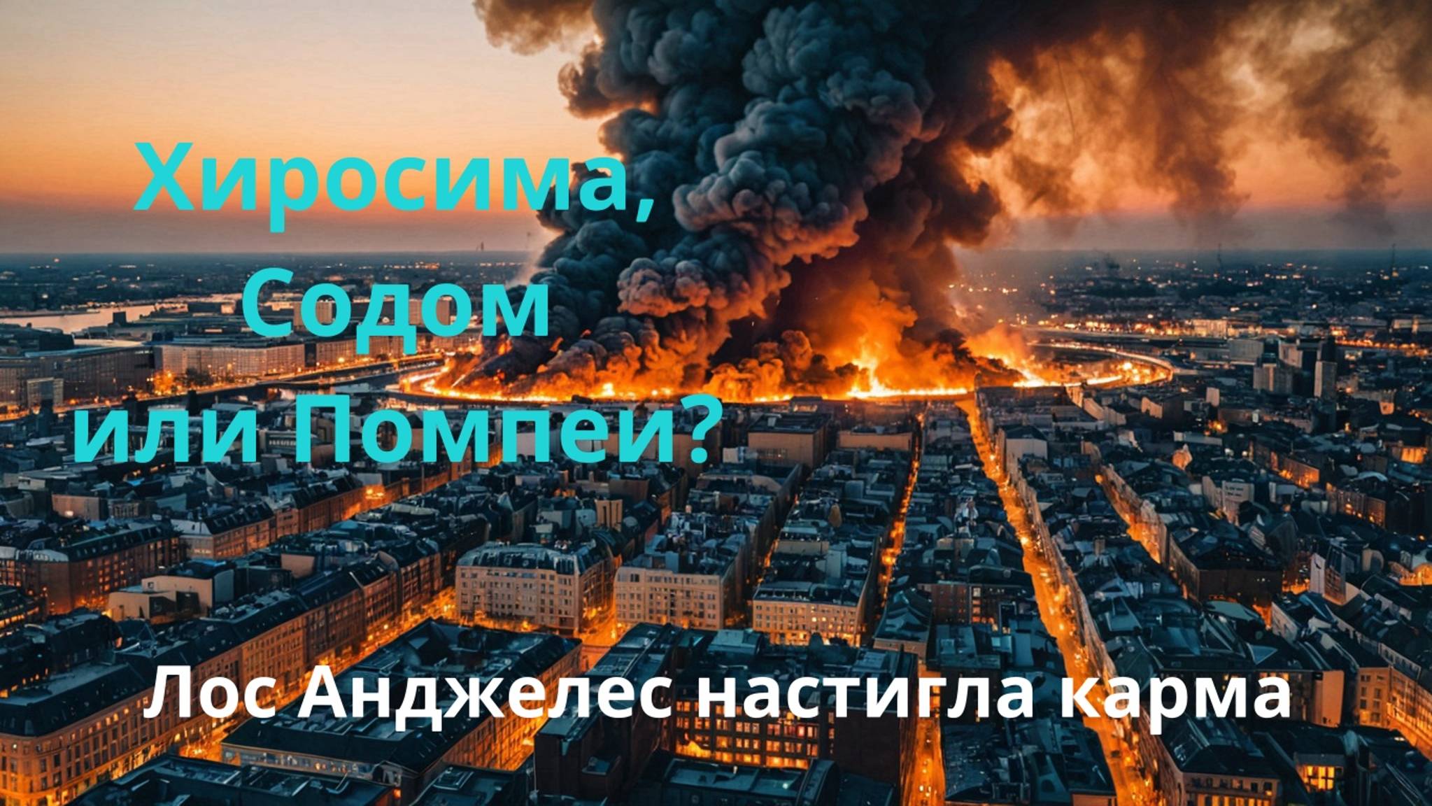 Лос Анджелес настигла карма Новые Хиросима, Помпеи и Содом