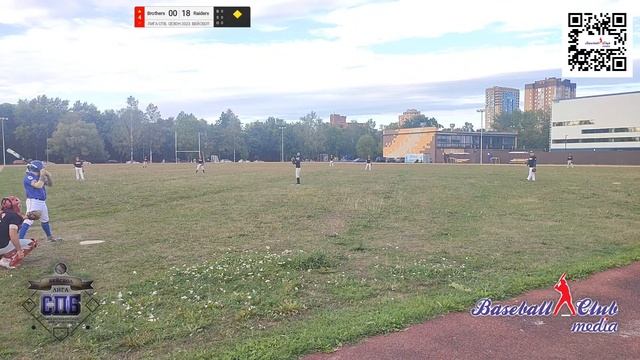 Бейсбол. Brothers vs. Raiders Лига СПБ 2023. Игра 12