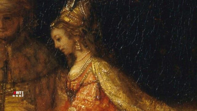 Рембрандт ван Рейн. Артаксеркс и Аман на празднике Есфири.