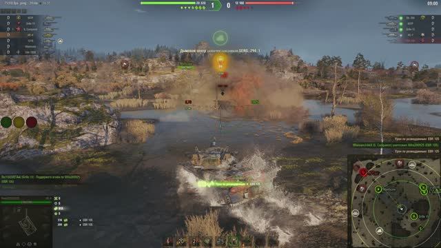 Ох, как повезло, что меня в корму не пробивали. Натиск. 20250108 2156. ИС-4. Карелия.