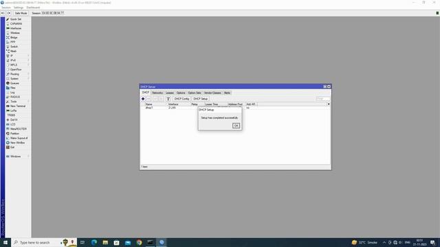 12. Mikrotik DHCP Server Configuration