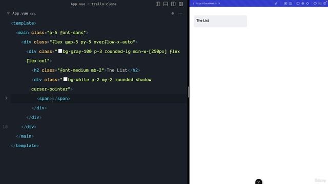 120 Adding the Lists UI