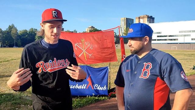 Бейсбол. Послематчевое интервью Raiders. Павел Дровнин | Лига СПБ