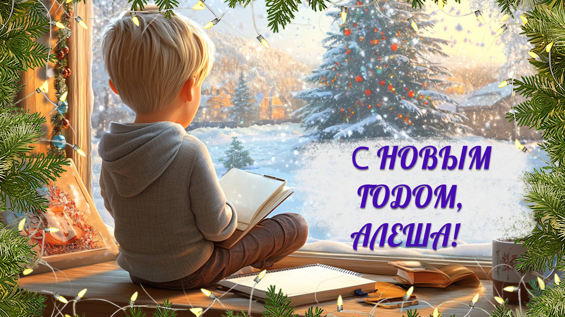 Сказка анимация С Новым годом, Алеша!