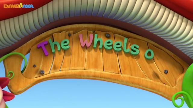 Dave and Ava The Wheels on the Bus Детские песенки на английском. С титрами. Учите английский вместе