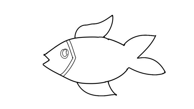 рыба сложный рисунок для срисовки