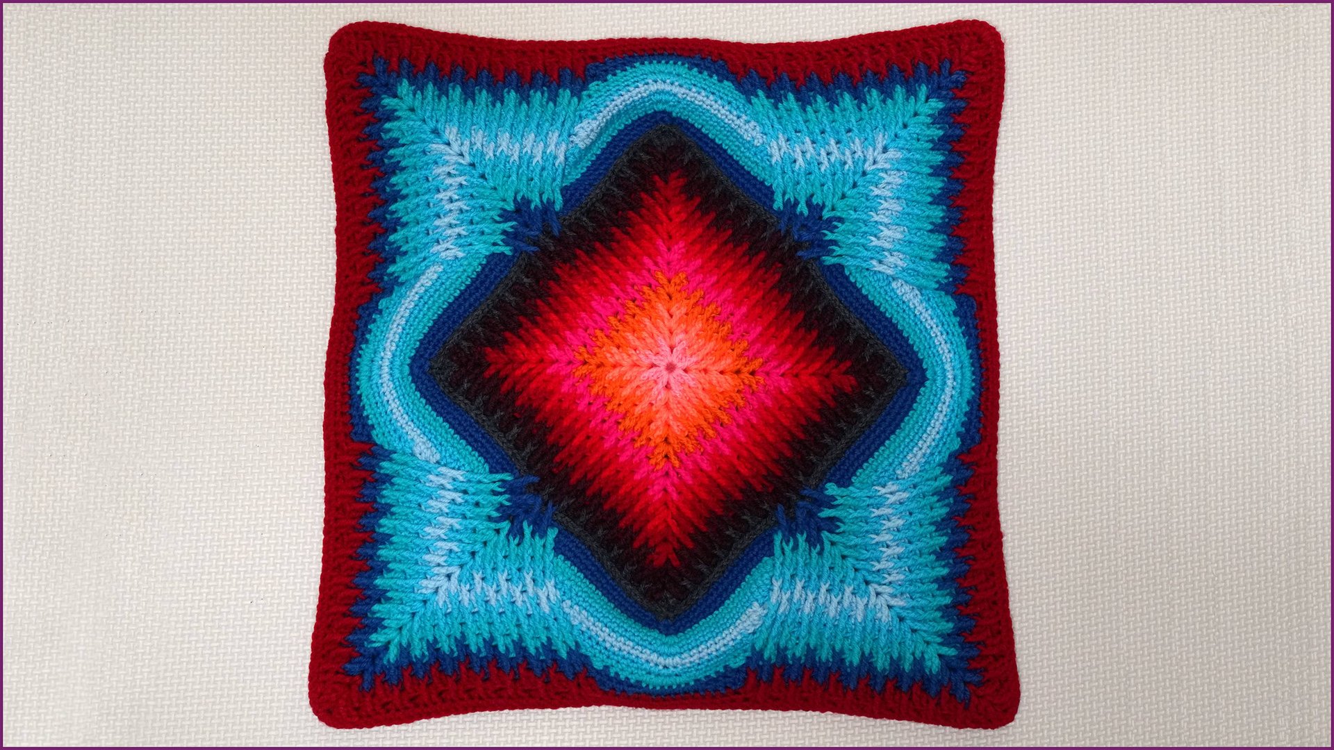 Узор Градиент крючком. Часть 2.