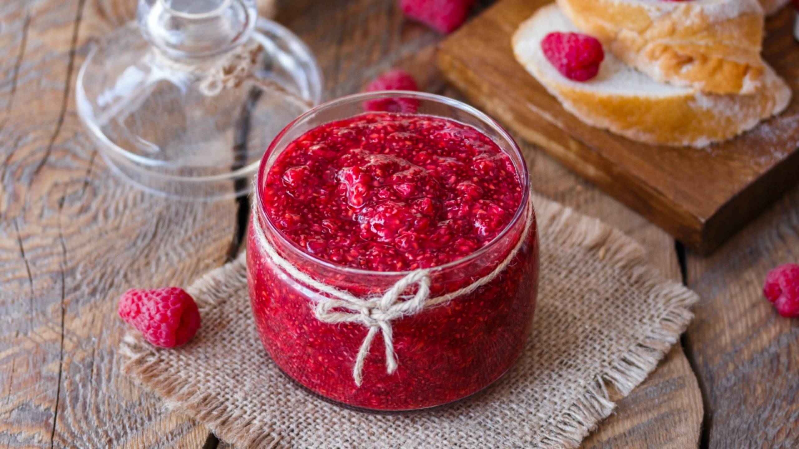 🍧 Малиновый чиа-джем без сахара