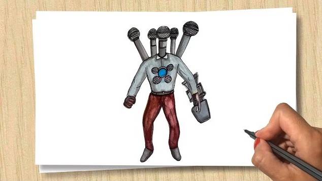 Рисуем Титана Микрофон Меха Босс Скибиди Туалет _ Skibidi Toilet _ МИКРОФОНМЕН