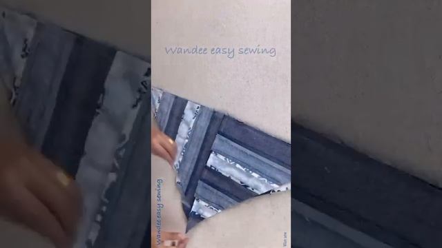 Как сшить джинсовые чехлы-подушки из обрезков старых джинсов и ткани