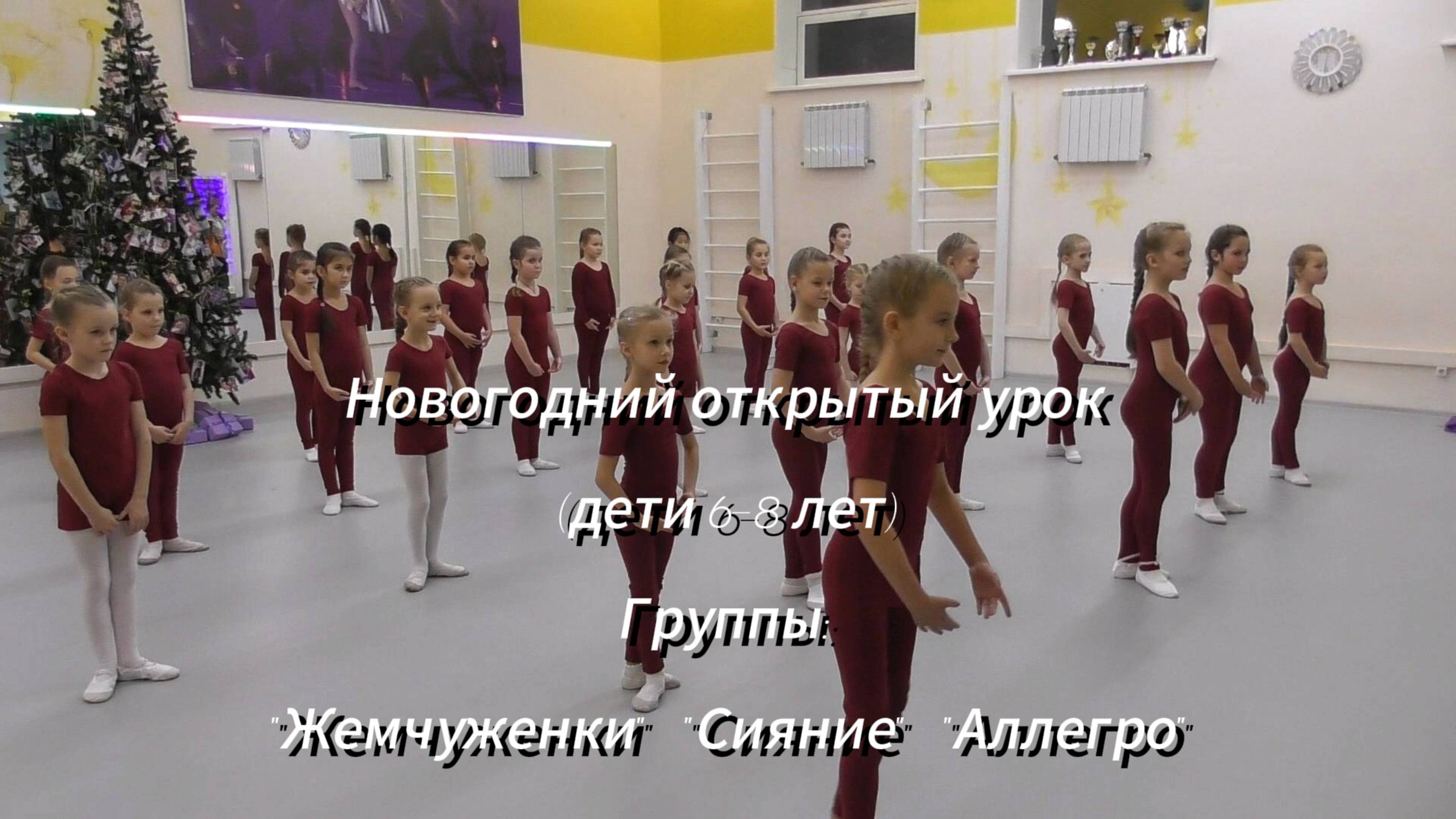 Открытый Новогодний урок. Группы: "Сияние", "Аллегро" и "Жемчуженки"
