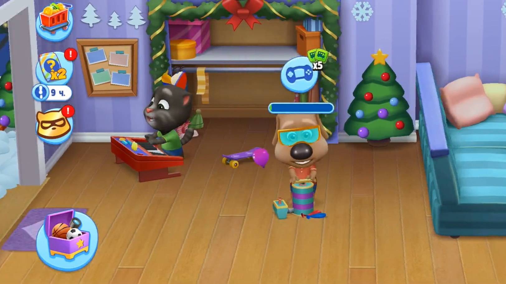 Мой Говорящий Том и его друзья играют в игры | Мультфильм про друзей для малышей