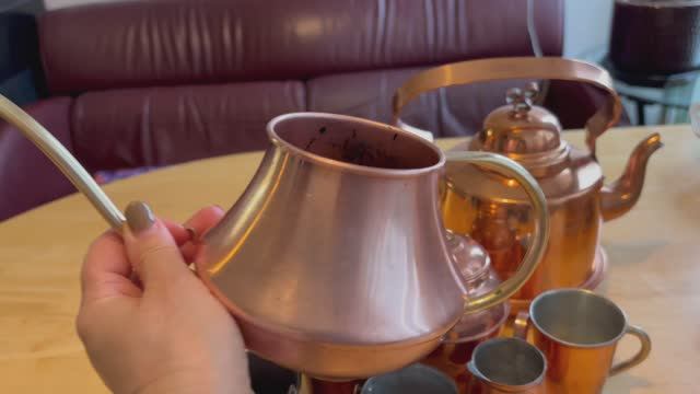 Медная Лейка с латунной рукояткой и носиком. Швеция. Антиквар