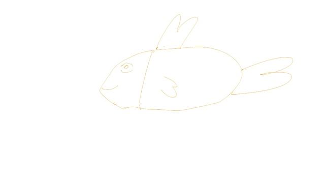 веселая рыба мало видящий рисунок