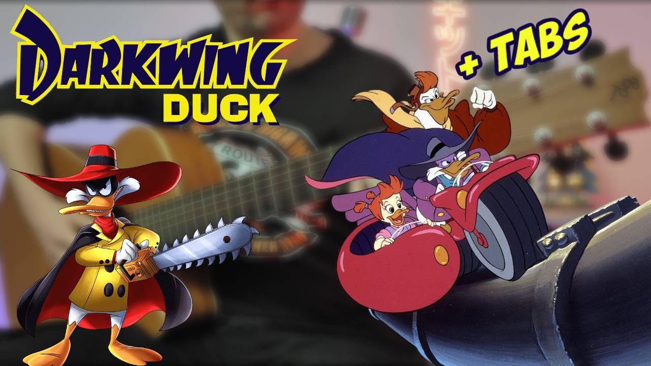 Как играть Черный Плащ (Darkwing Duck) - Fingerstyle Guitar +tabs