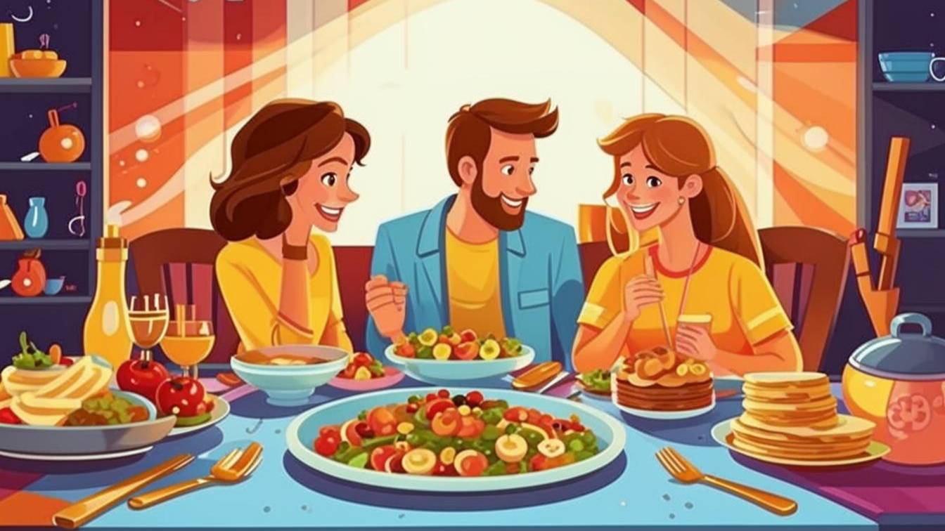 Меню при помощи нейросети huggingface.