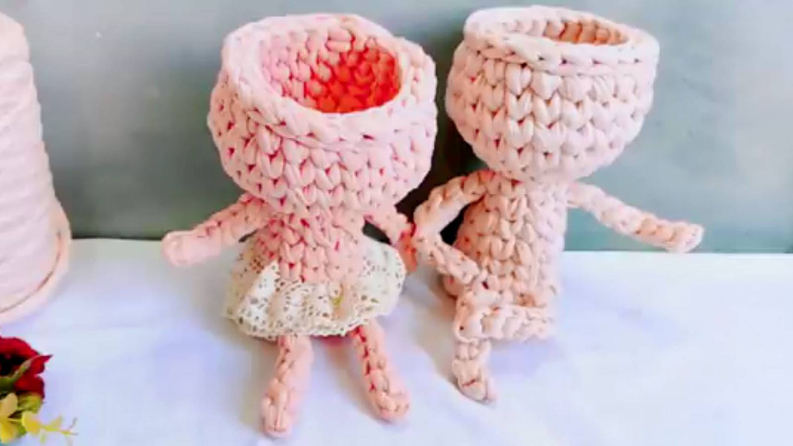 Кашпо-куколка