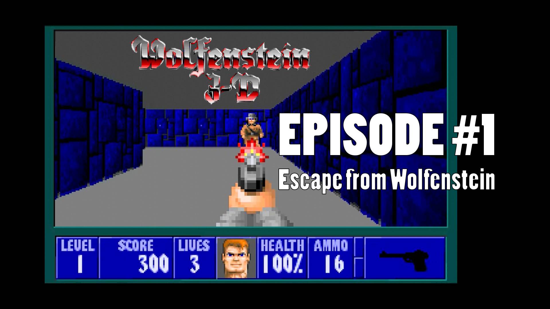 Wolfeinstein 3D - Episode 1 (прохождение DOS version)