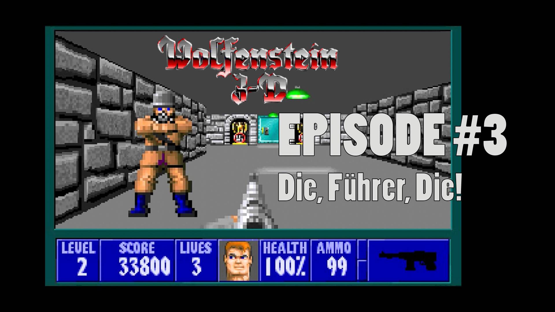 Wolfeinstein 3D - Episode 3 (прохождение DOS version)