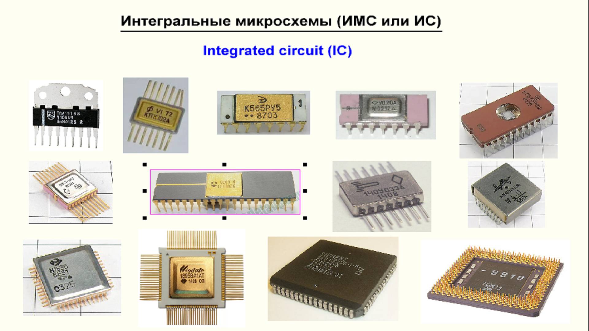 Видеоурок 1.12. Понятие об ИМС. Степень интеграции. Маркировка цифровых ИМС – начало.