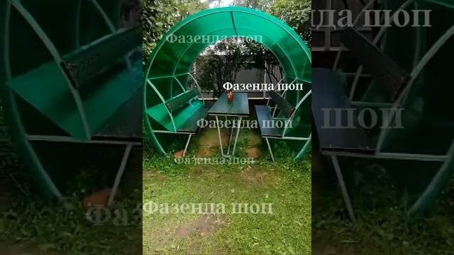 Беседка из поликарбоната.