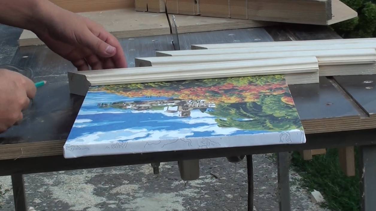 Делаю раму для картины по номерам