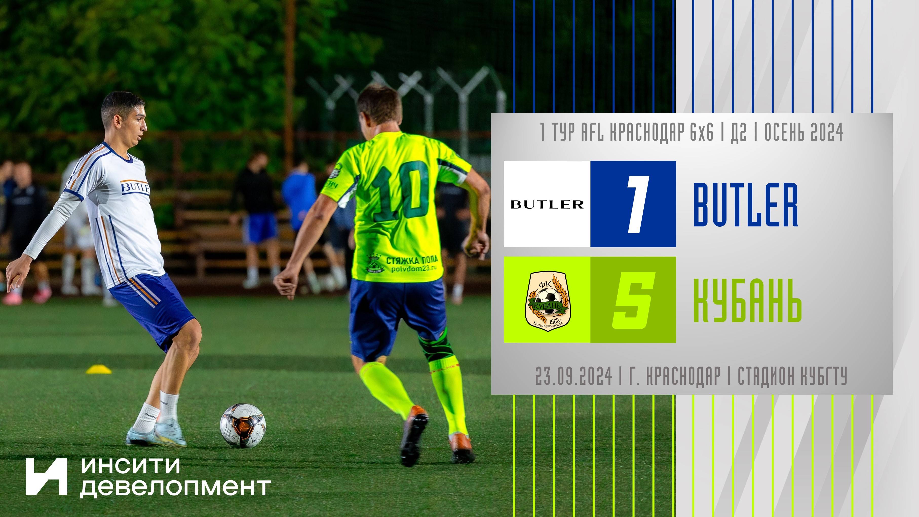 Butler - Кубань | 23.09.2024