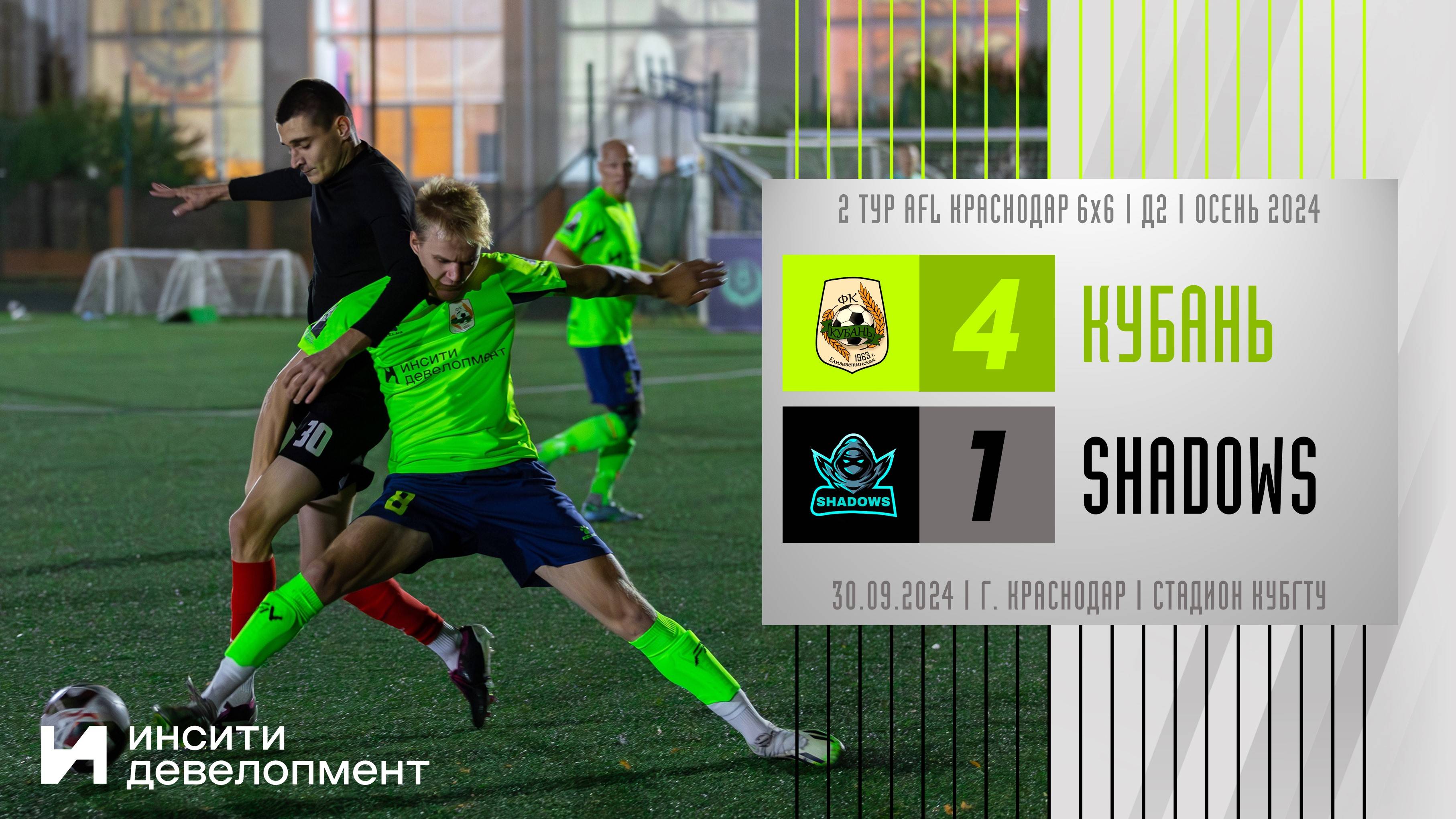 Кубань - Shadows | 30.09.2024