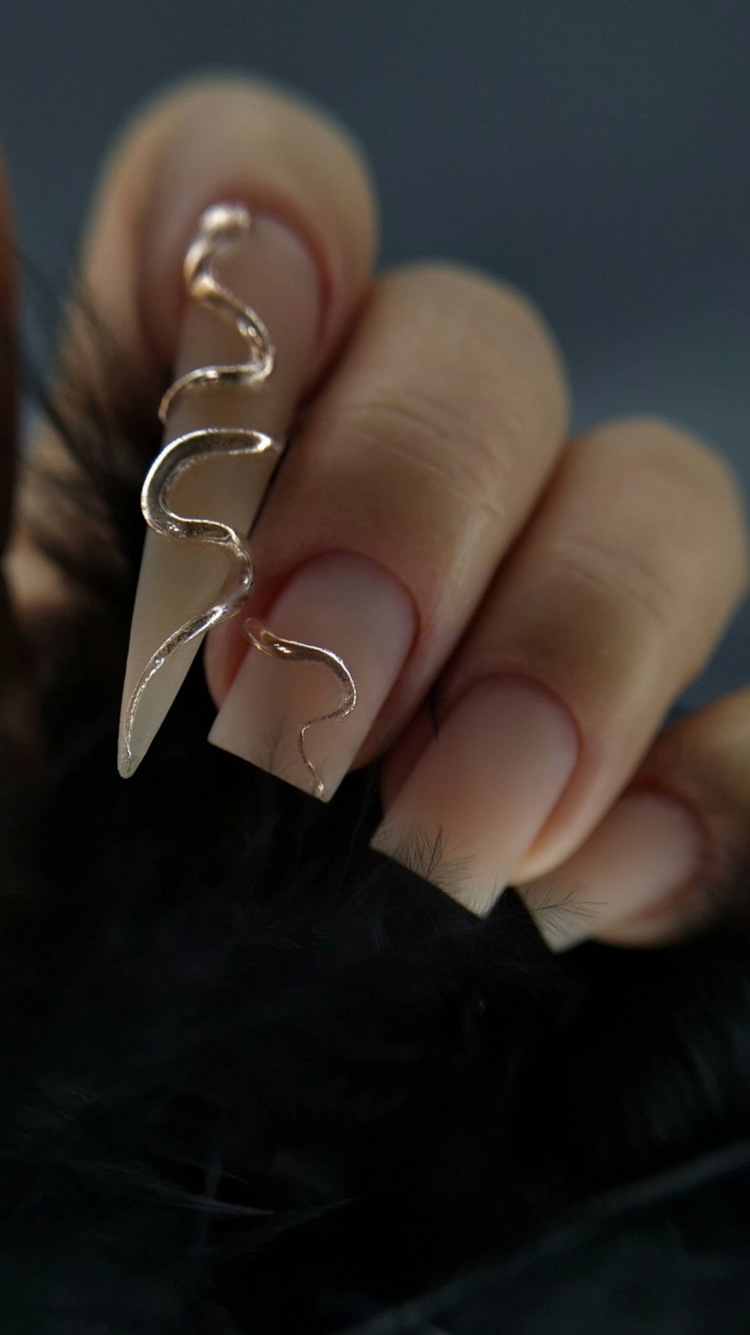 AS Slime Builder gel Beige. Наращивание на верхние формы.