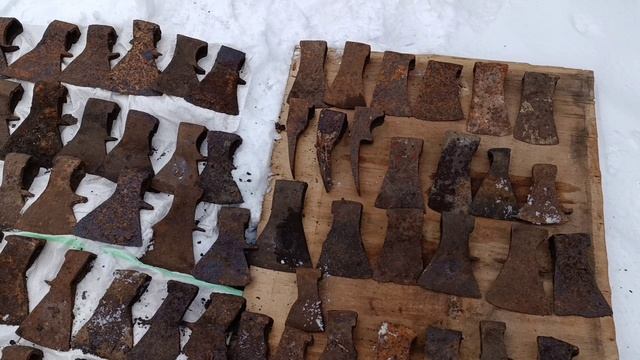 Обзор старых топоров из запасов металлолома